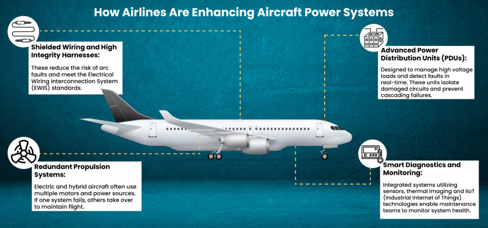How Airlines improve Aircraft Power Systems to avoid electrical risk